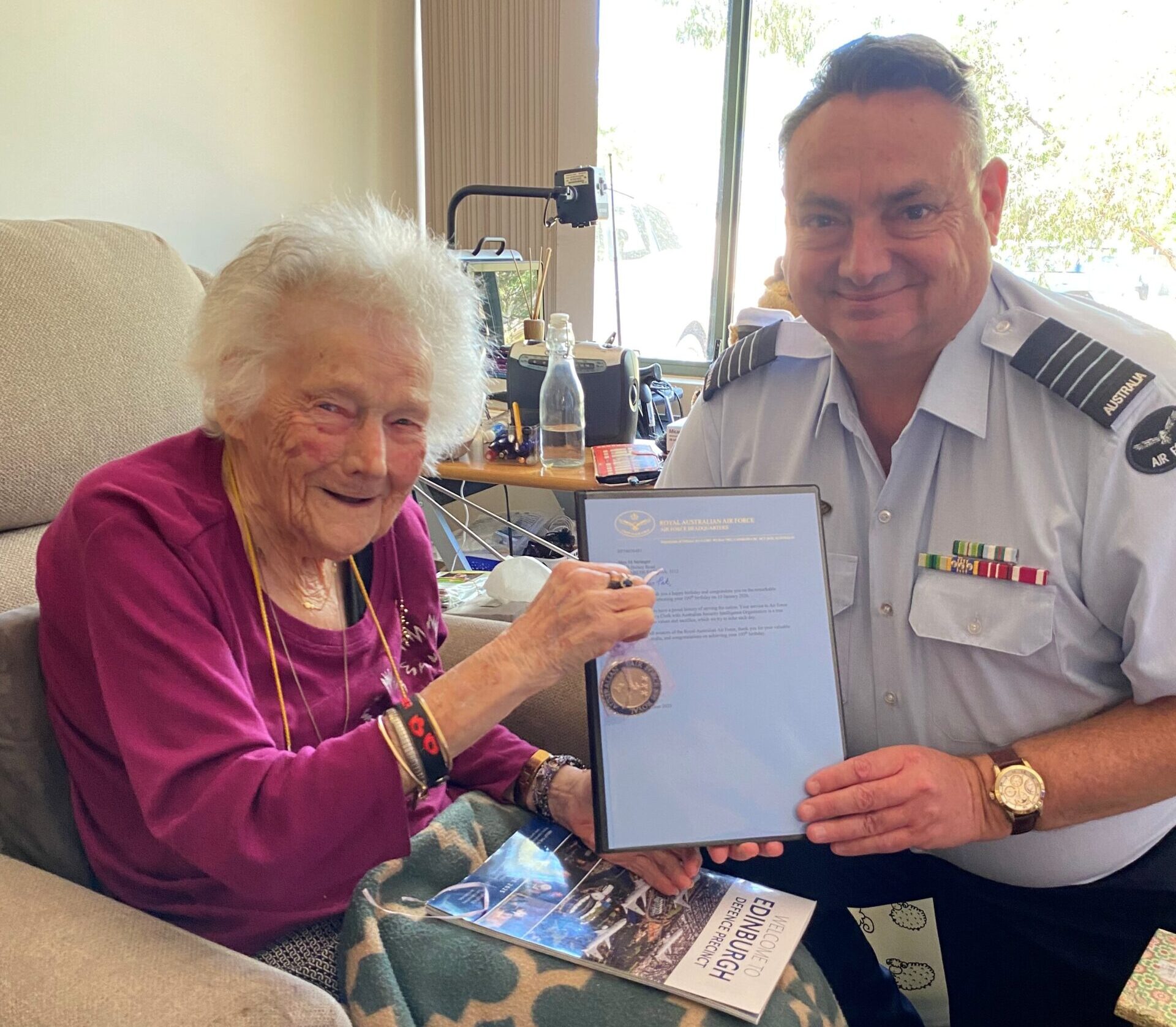 AFA-SA Celebrates with WAAAF WW2 Veteran Centenarian - AFA - Air Force ...